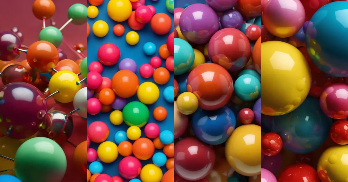 Lexica - Colorful molecule balls