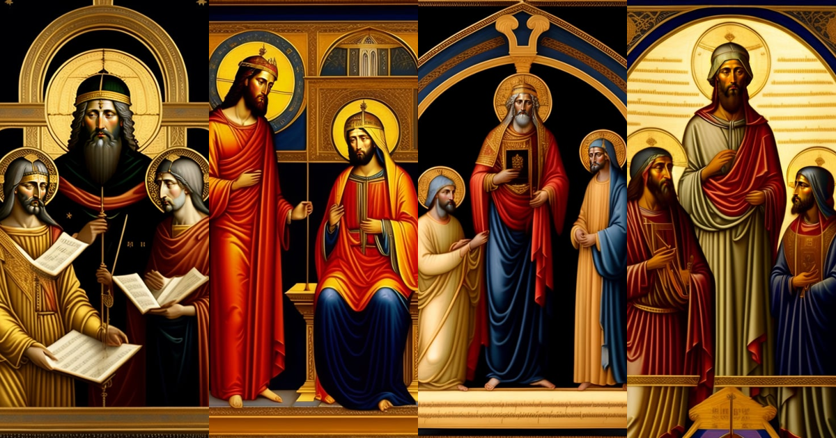 Lexica - Simone Martini, Middle Byzantine Era, Manuscript line drawing ...