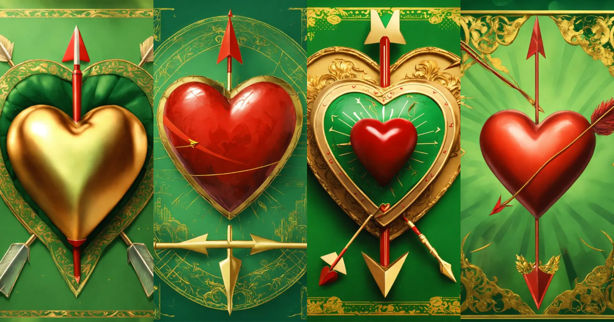 Lexica - A body realistic form heart with an arrow going through it ...