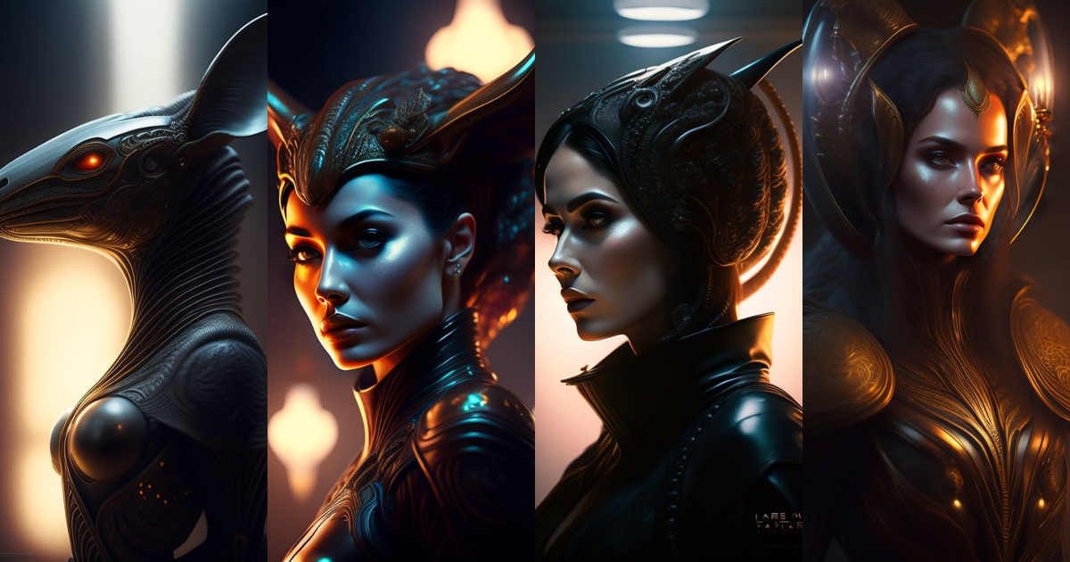 Lexica - Epic professional digital art of alien, atmospheric lighting ...