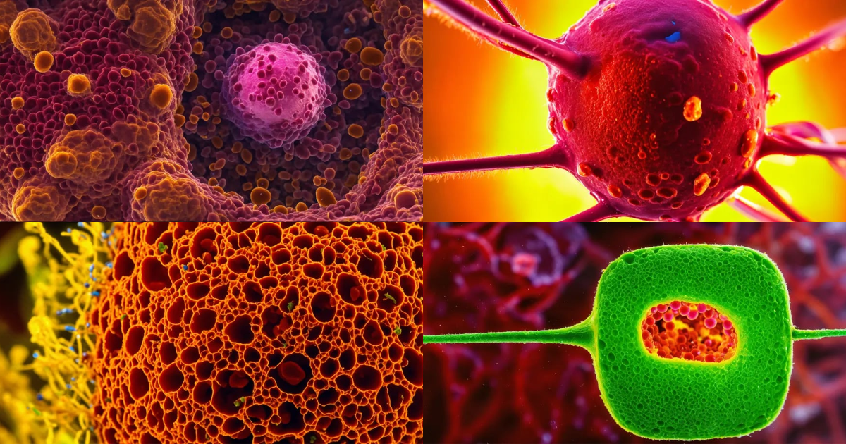 Lexica - Macro shot of a mast cell, macro shot of a cell, real cell