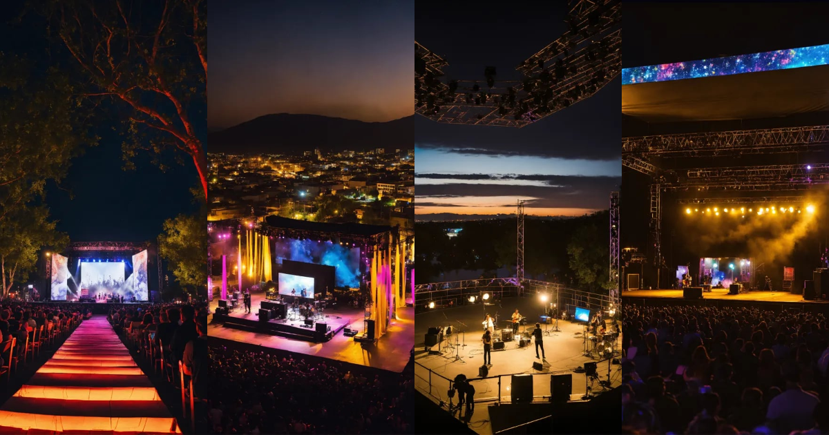 Lexica - Diseño de escenario en alto para festival musical ubicado en ...