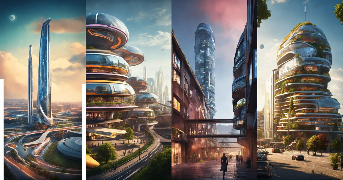 Lexica - Futuristic German city