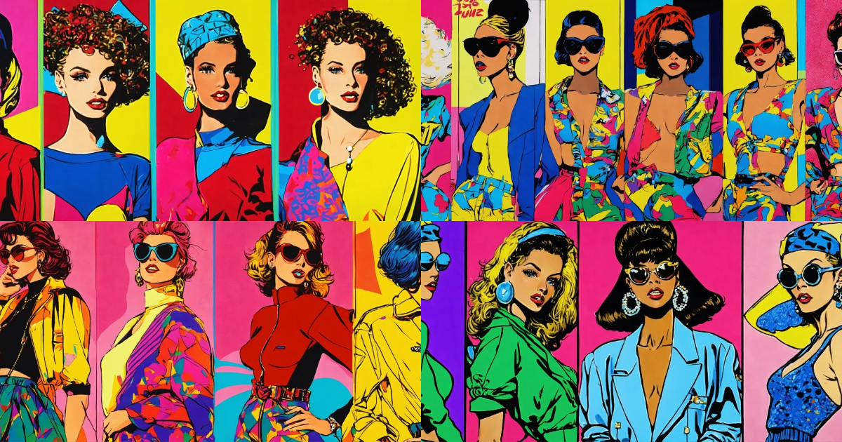 Lexica - 1990s fashion,pop art