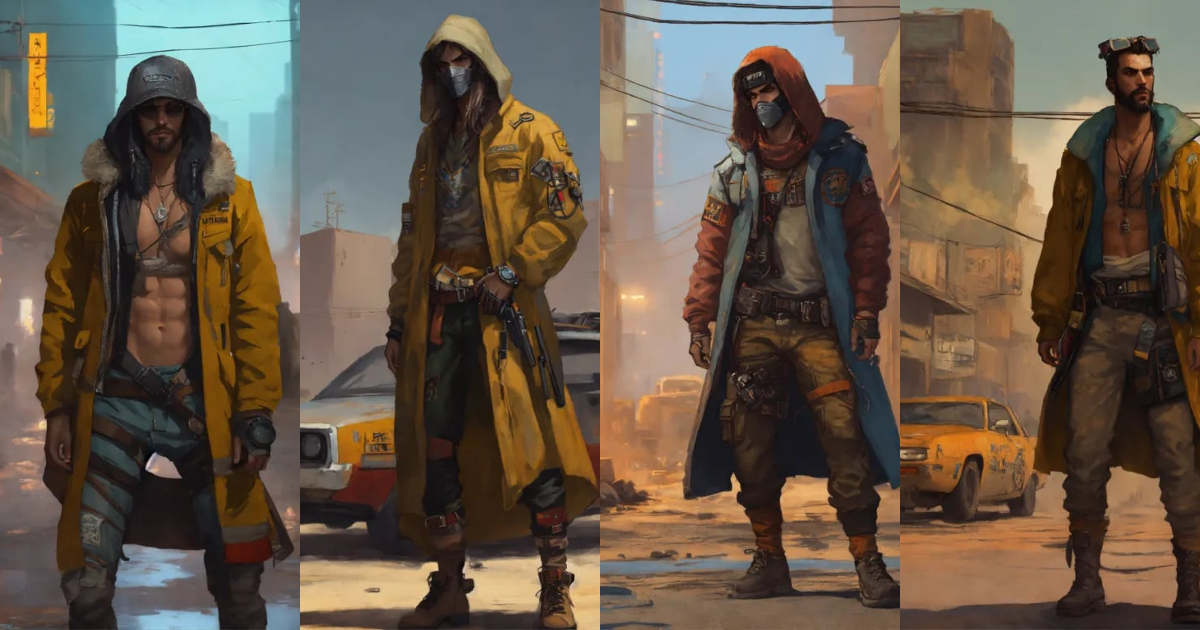 Lexica - Drifter delinquent wearing ratty clothing, Apocalyptic ...