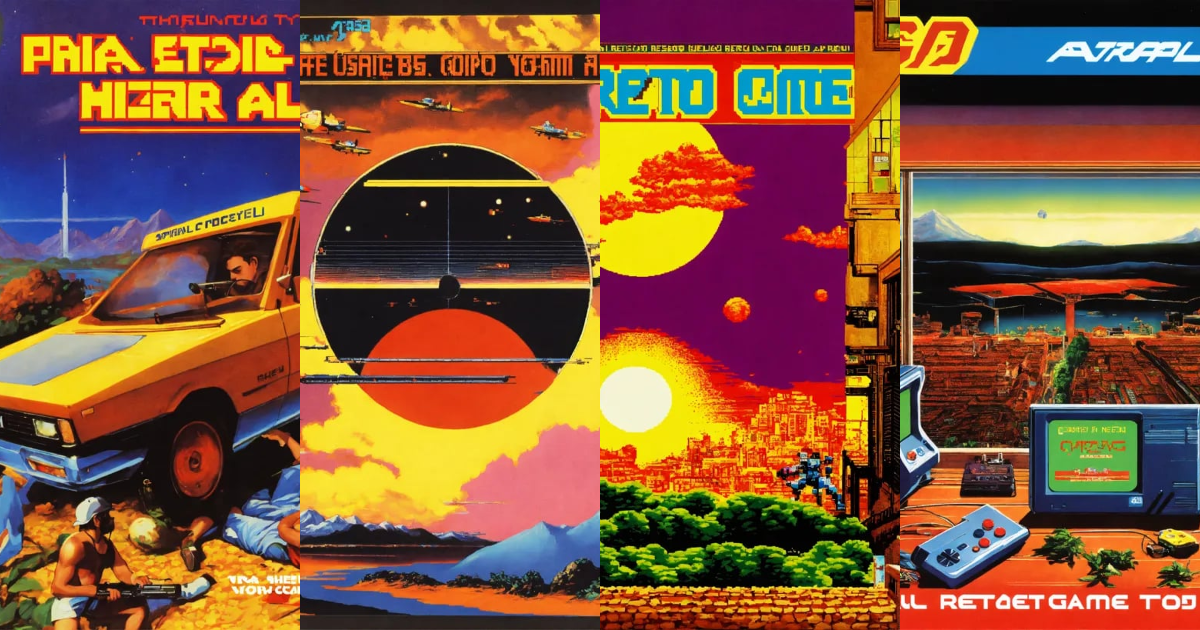 Lexica - Original retro video game album art