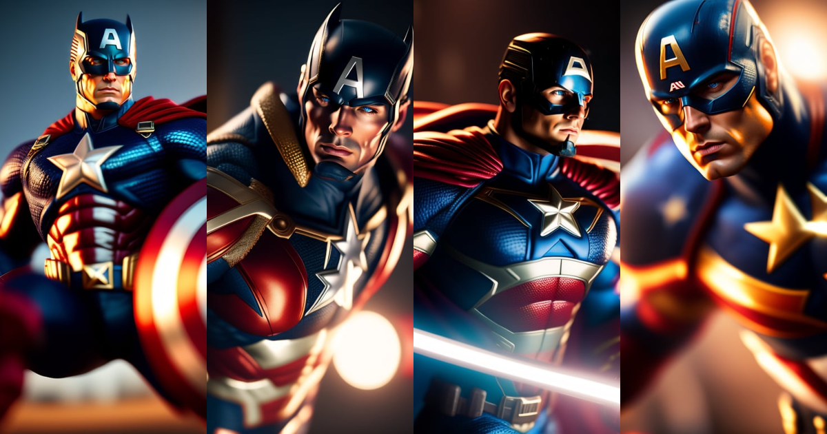 Lexica - Superhero captain america, highly detailed, unreal engine 5 ...