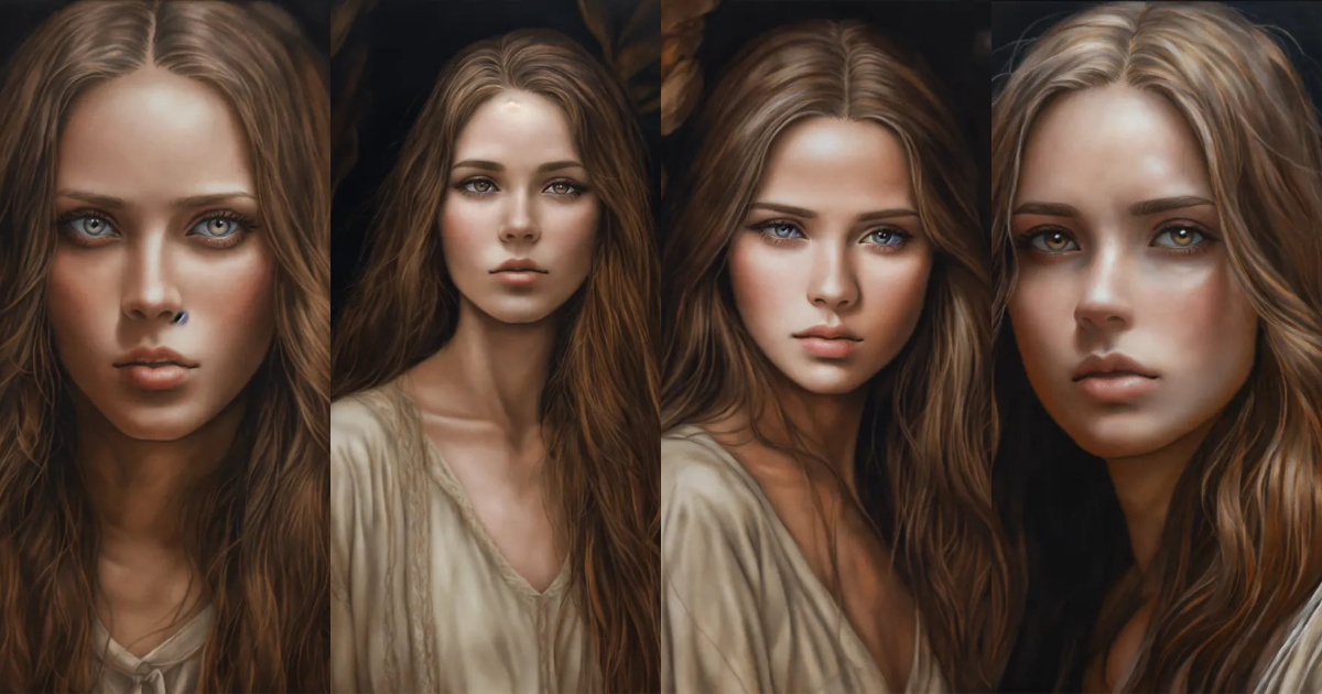 Lexica - Realistic colored pencil drawing of portrait of a beautiful ...