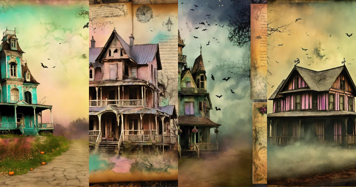 Lexica - Shabby chic dreamy mist pastel junk journals Halloween Junk ...