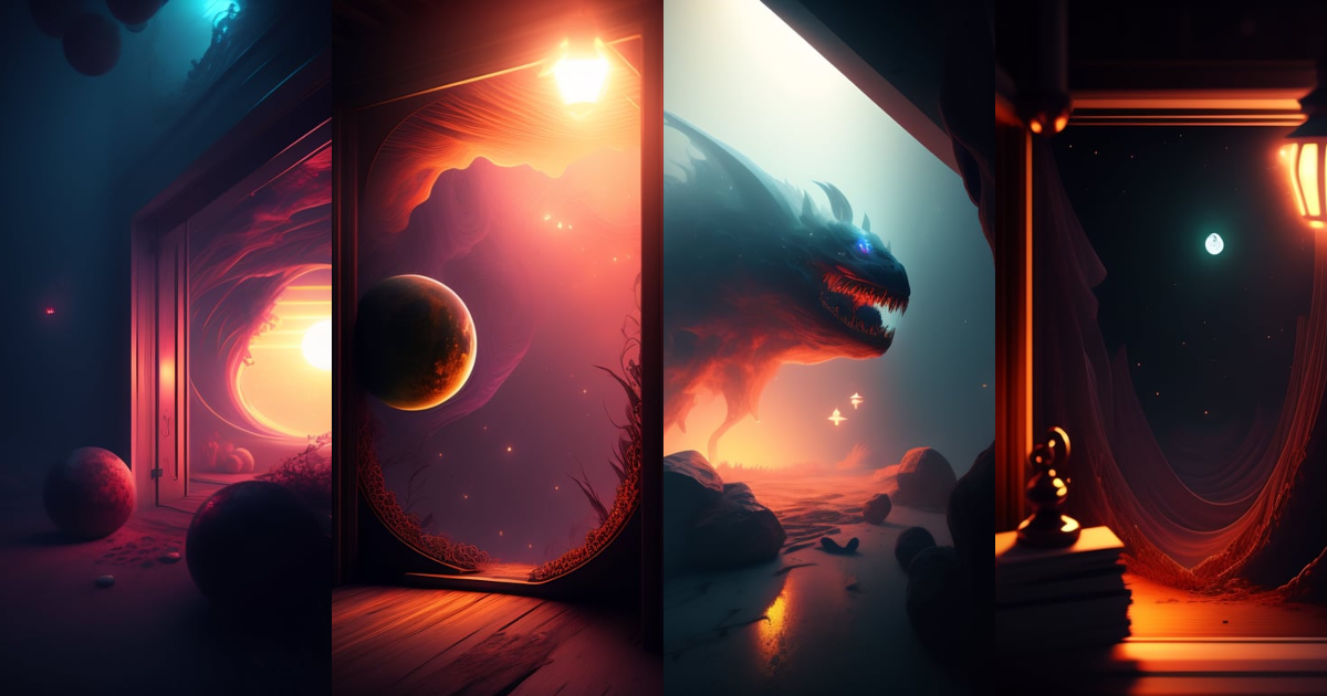 Lexica - Monster inside a liminal space of nightmares, dynamic lighting ...