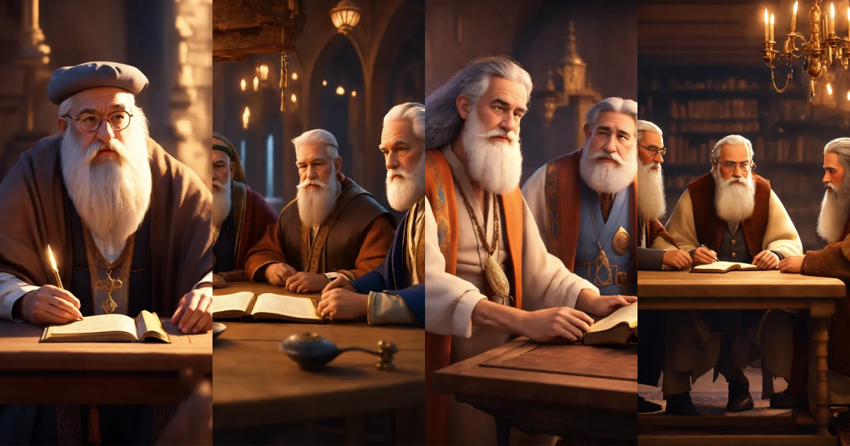 Lexica - Three Jews from a Jewish town from the Middle Ages, righteous ...