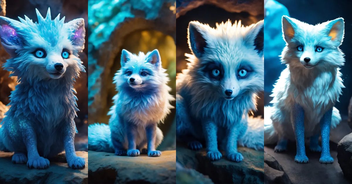 Lexica - A fluffy alien creature that is like an arctic fox with lizard ...