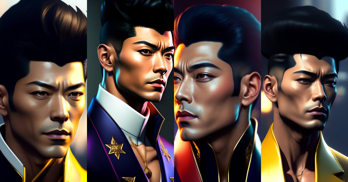 Lexica - Josuke Higashikata, realistic, detailed, centered, digital ...