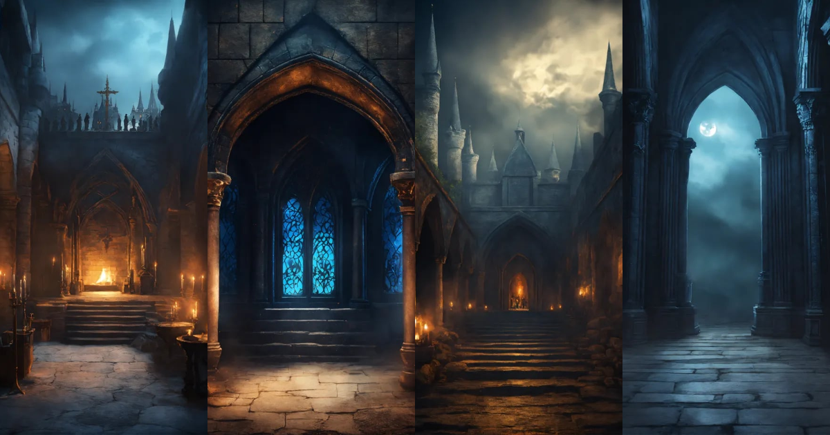 Lexica - Inside kingdom background, night dark with smokey and gray ...