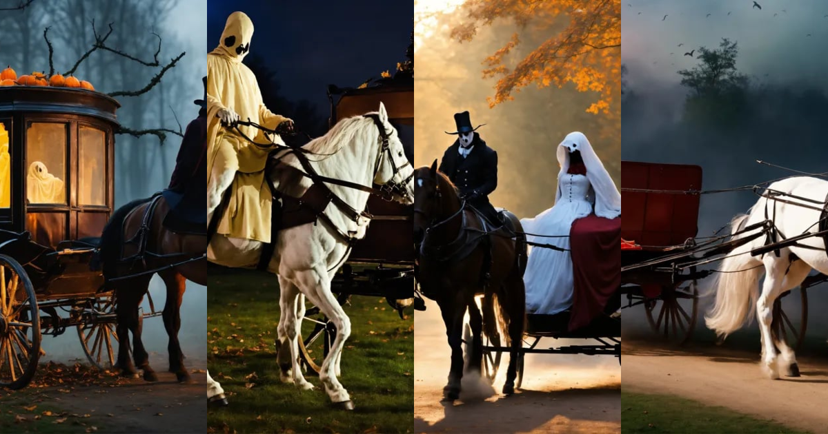 Lexica - Headless ghost on a carriage with headless horseman