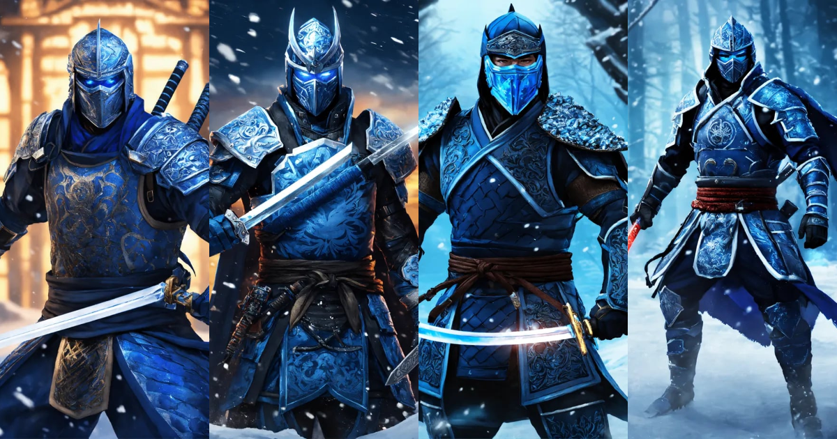 Lexica - Realistic, digital illustration art, Sub-Zero Ronin, controls ...