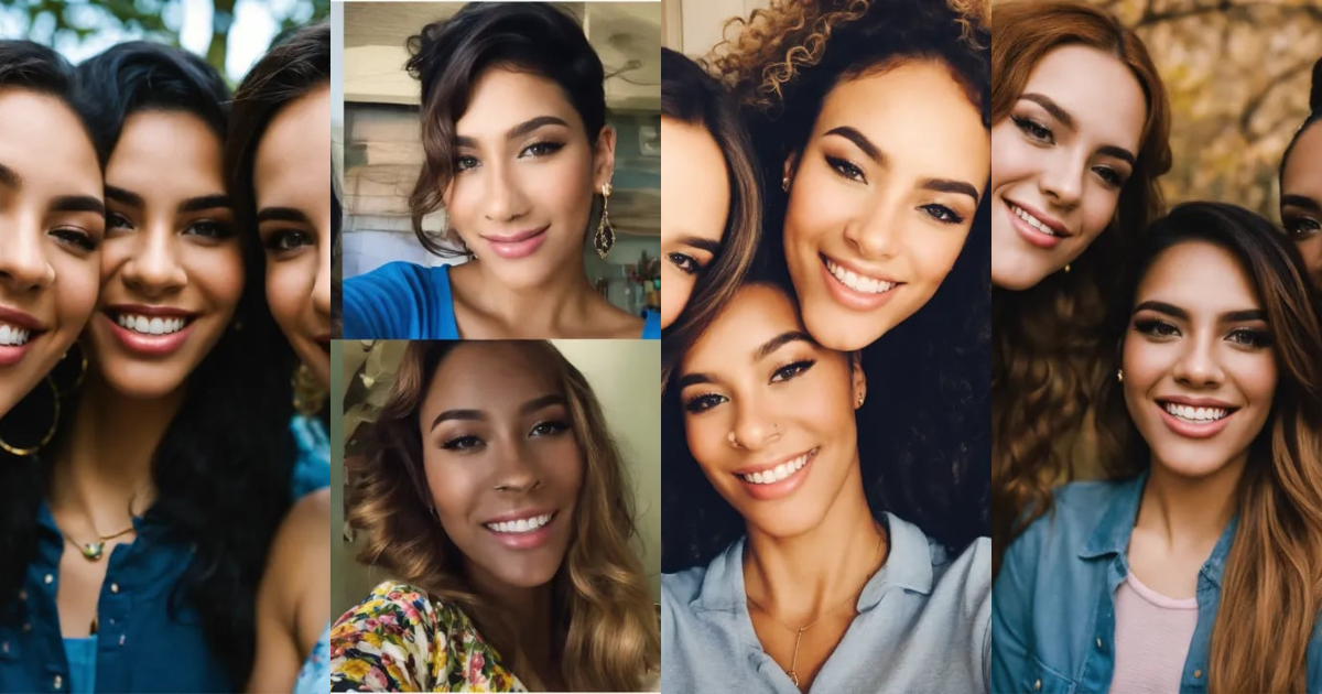 Lexica - Transgender women, selfies, trio, natural faces, happy ...