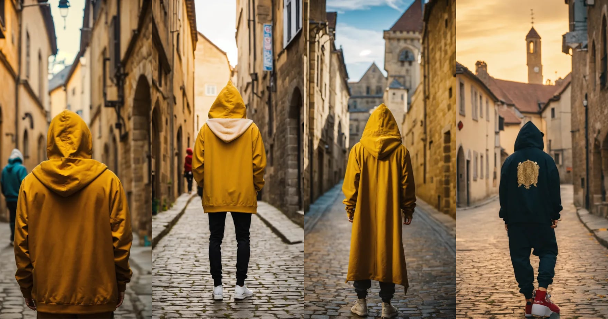 Lexica - A blonde rapper with a hood from behind on chilling on ...