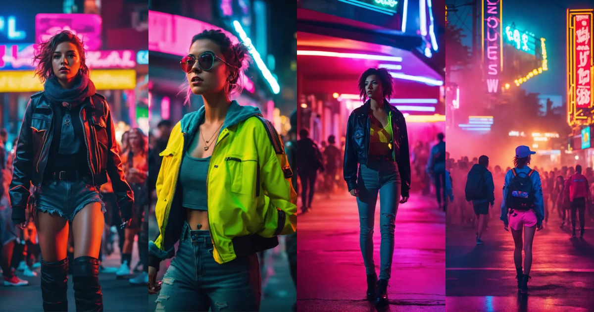 Lexica - Cinematic photography, modern, mixed female rebel leaving a ...