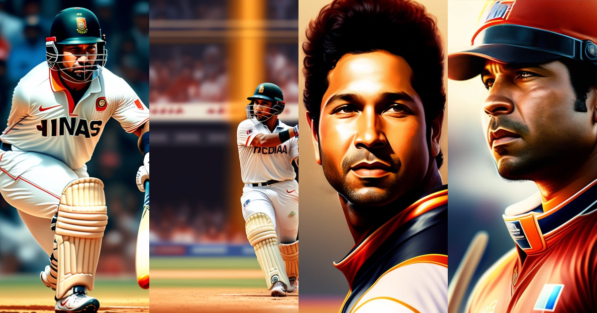 Lexica - Portrait of Sachin Tendulkar batting in Mars, concept art ...