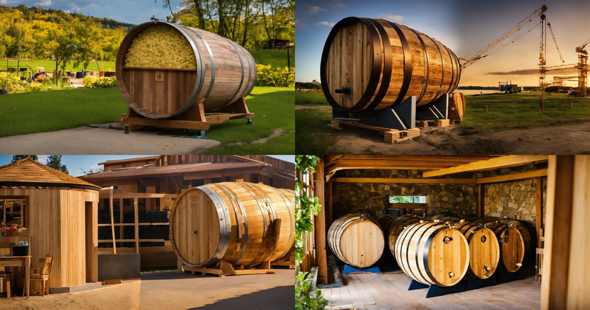 Lexica - Wooden barrel almost finished construction