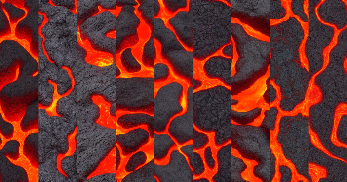 Lexica - Flowing lava texture, 8k