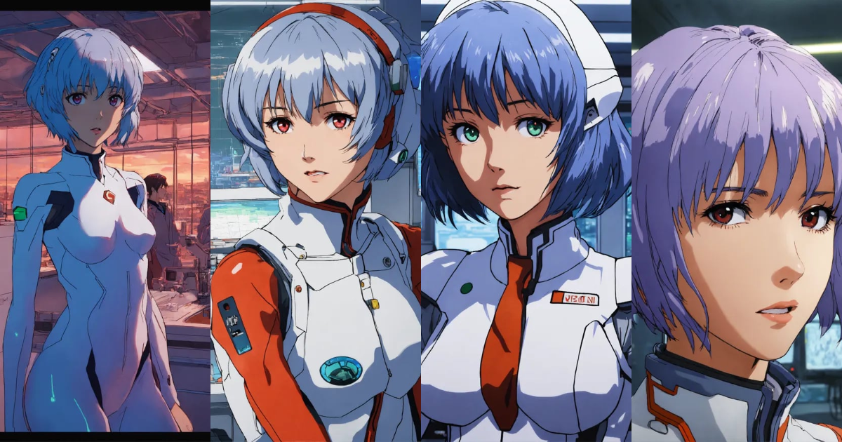 Lexica - Portrait of rei ayanami from neon genesis evangelion, inside ...