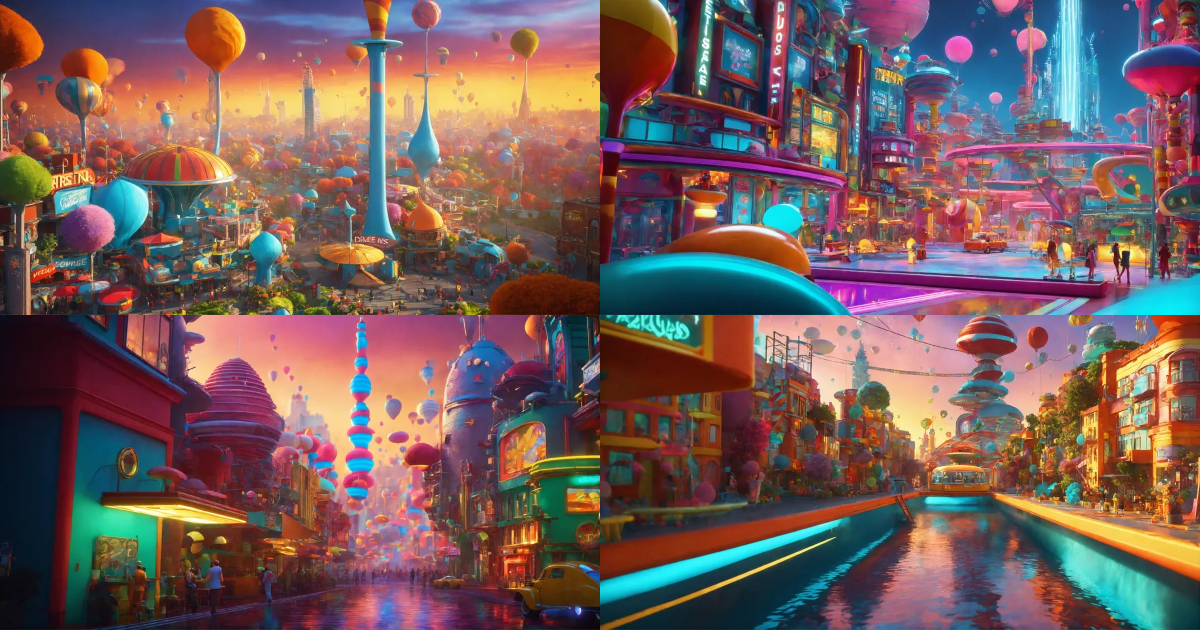 Lexica - Genre Dr. Seuss. Location Retro-futuristic city. Mood ...