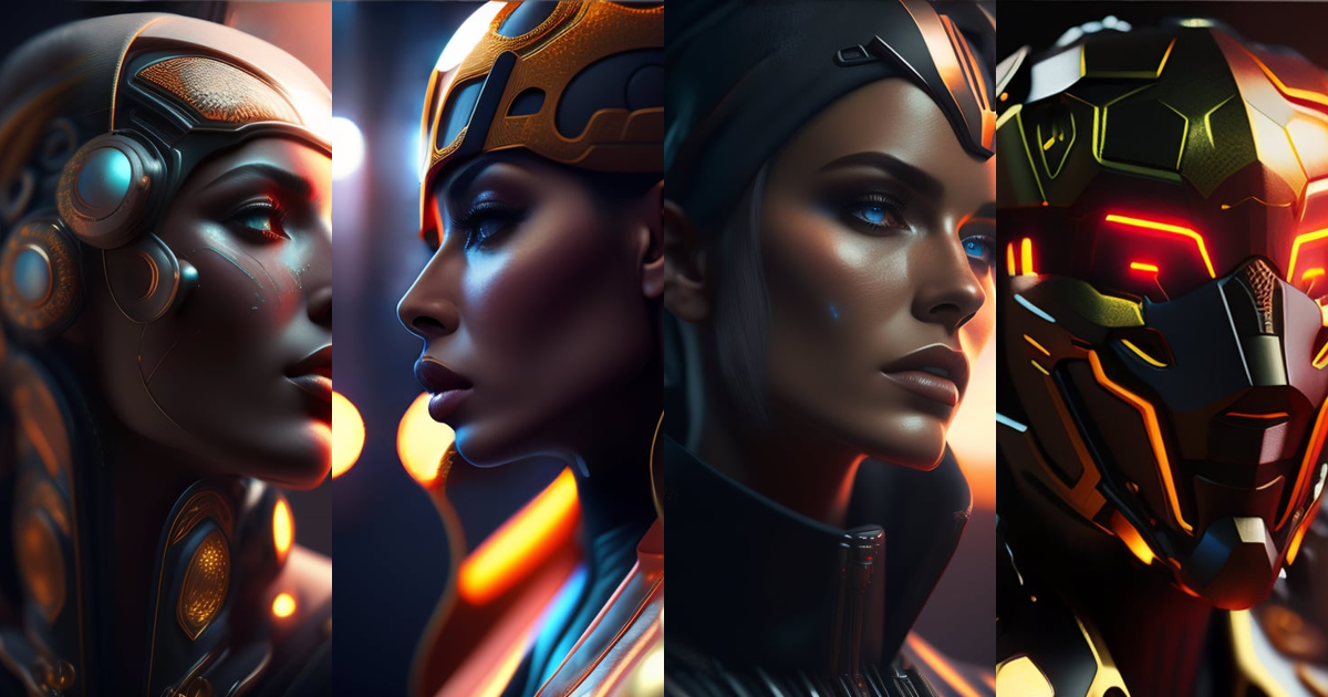 Lexica - The neural network draws itself,unreal engine, octane render ...