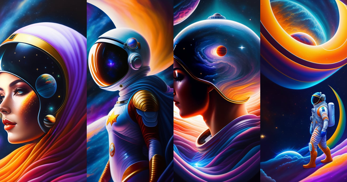 Lexica - Spaceman superhero isometric scifi astral spirit space journey ...