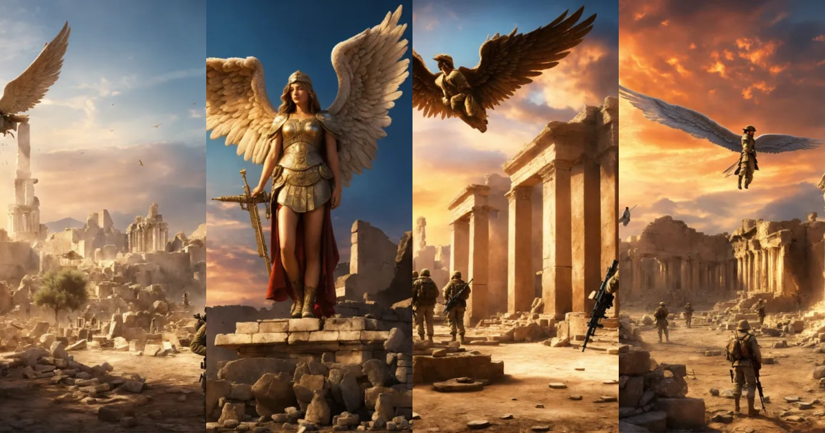 Lexica - Album artwork, 3d, full hd, angels, soldier, archeological ...