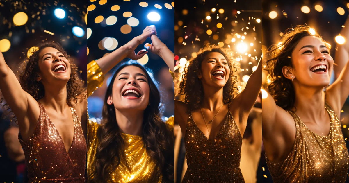 Lexica - "Joyous Elevation Woman Celebrating Her Triumphant Moment ...