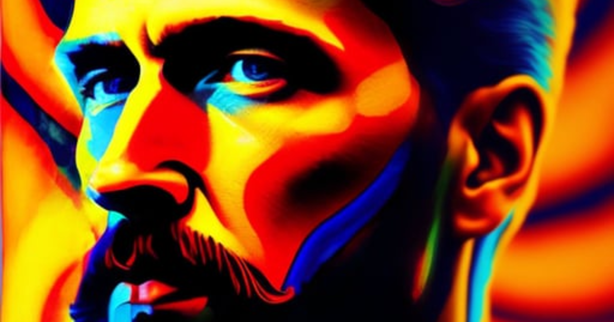 Lexica - An extremely psychedelic portrait of Vincent Van Gogh, surreal ...