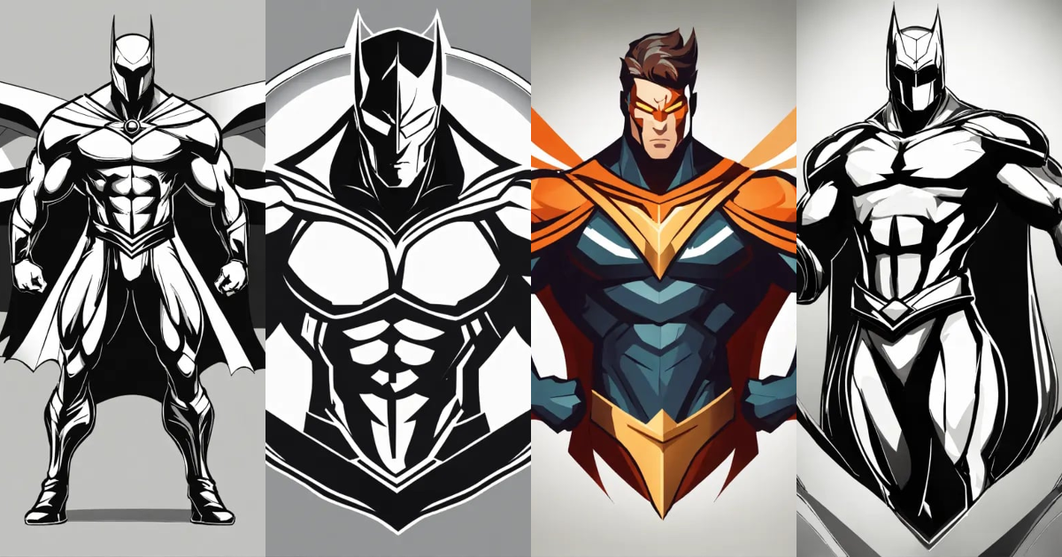 Lexica - Visualize a sleek vector logo depicting an antihero in a ...