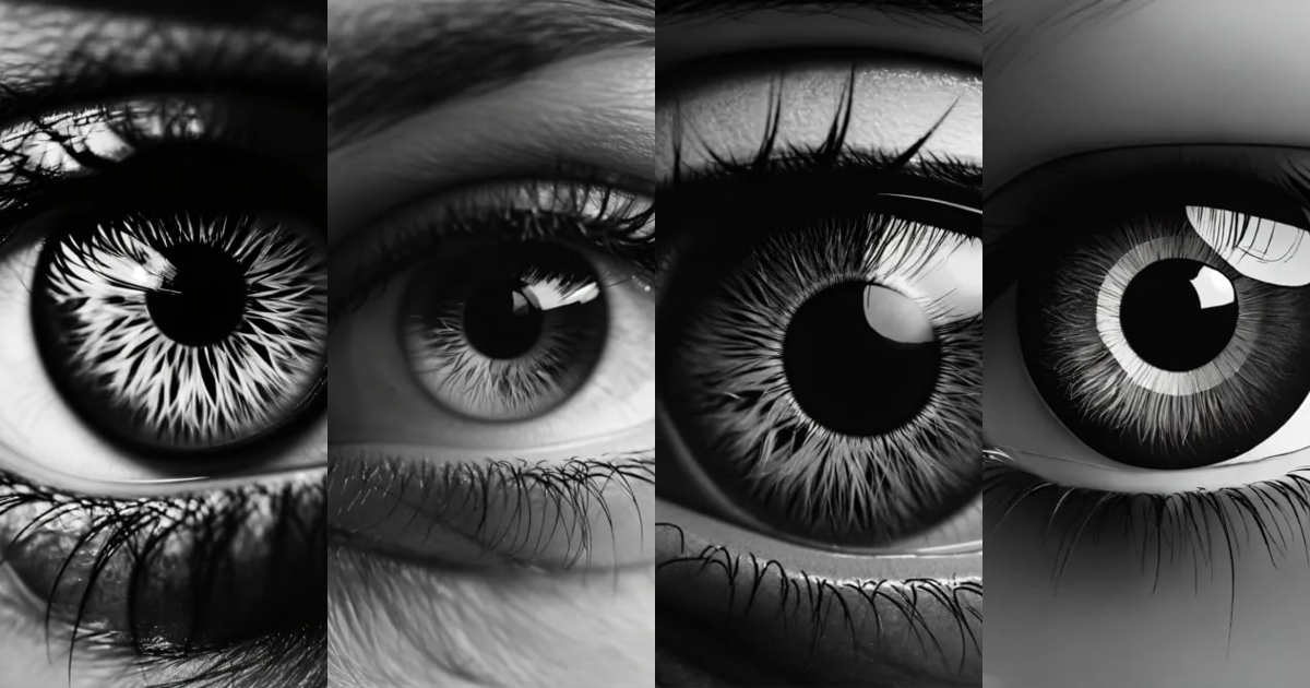 Lexica - Eye, minimalist design, illustration, grayscale, 8k