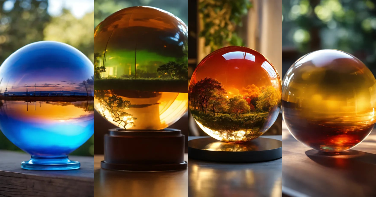 Lexica - A translucent realistic sphere object