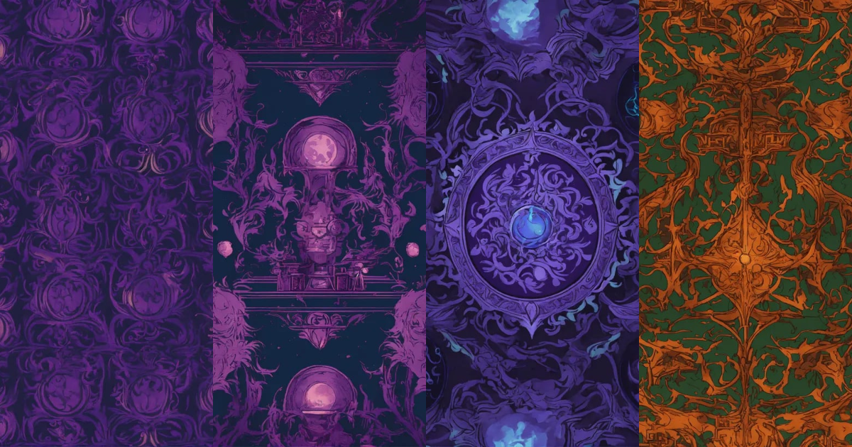 Lexica - An eldritch arcane background pattern, repeating wallpaper ...