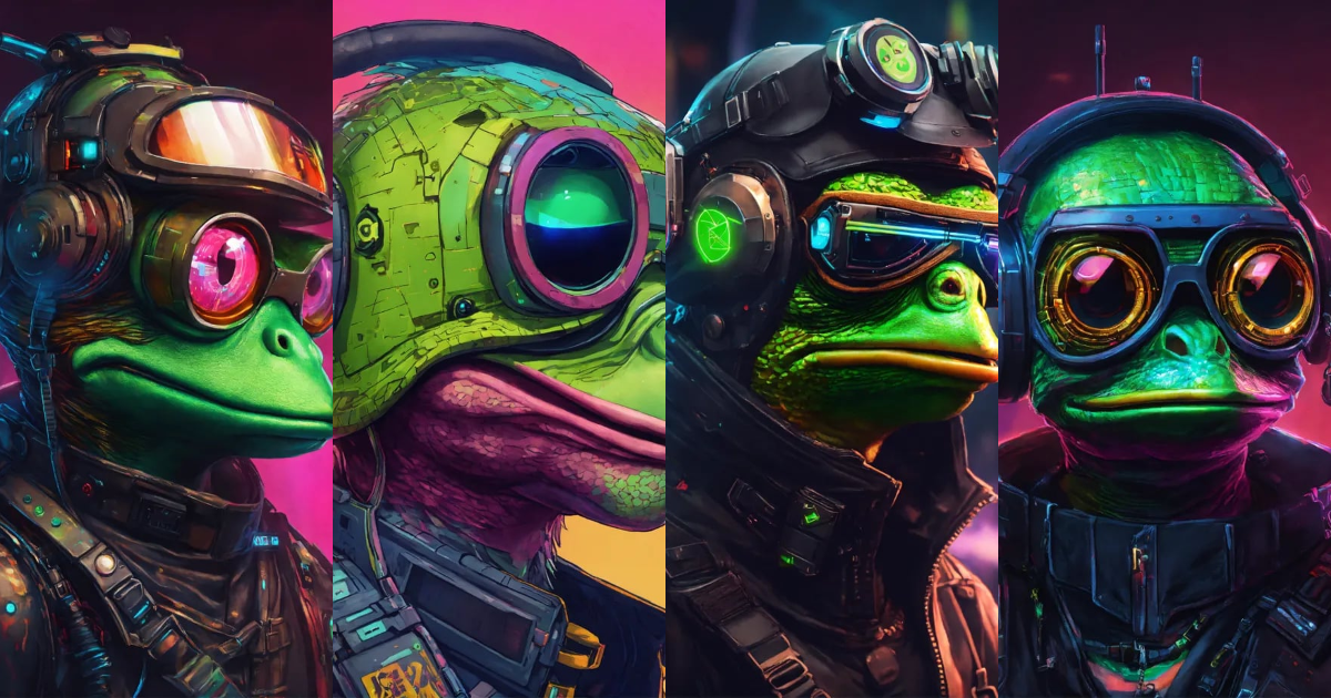 Lexica - Cyber punk Pepe side face