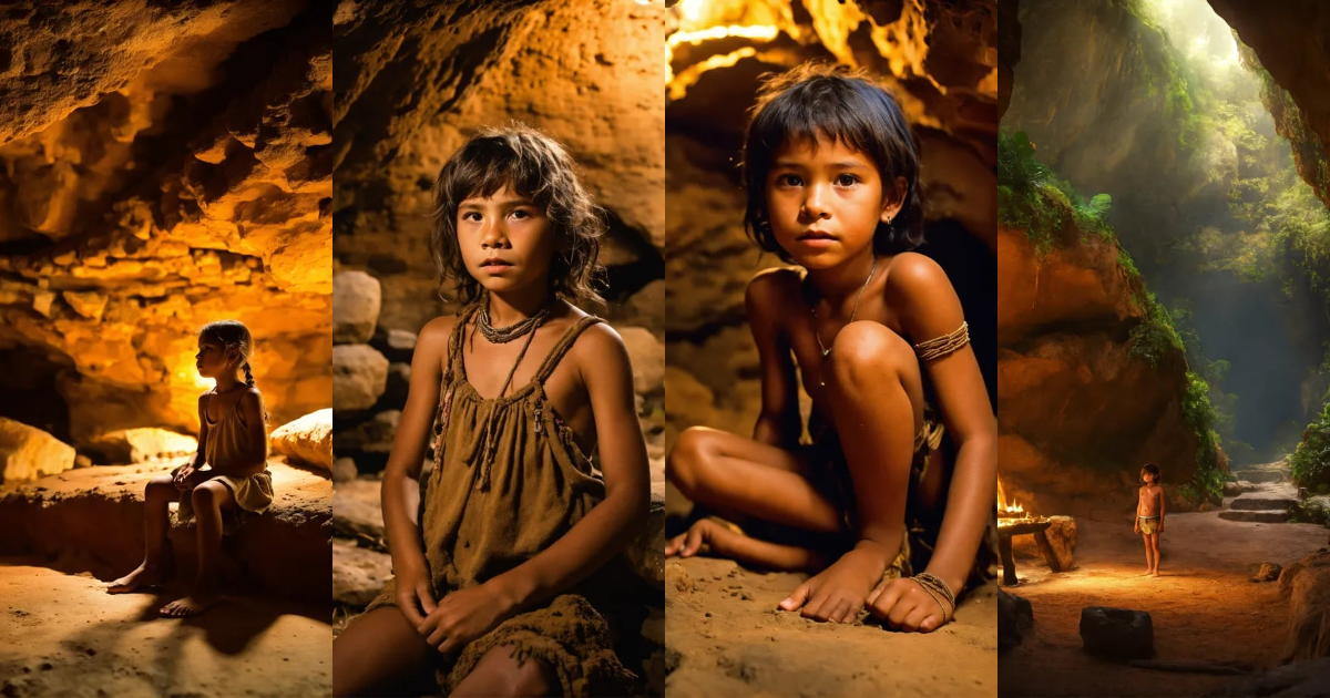 Lexica - An 8 year old cave boy and her tribe 8 million years ago ...
