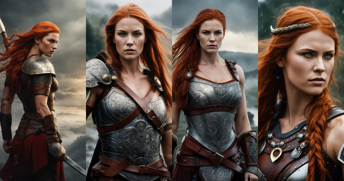 Lexica - Fantasy art in the style of ann stoke, of a strong, muscular ...