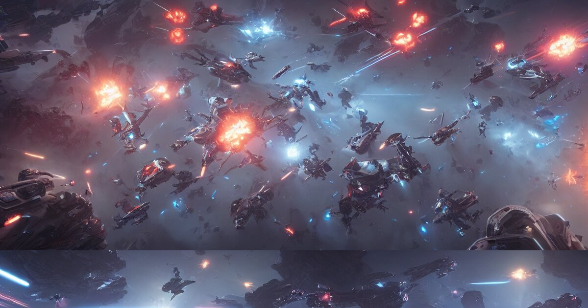 Lexica - The galactic battle near the alpha centauri, 8 k uhd, unreal ...
