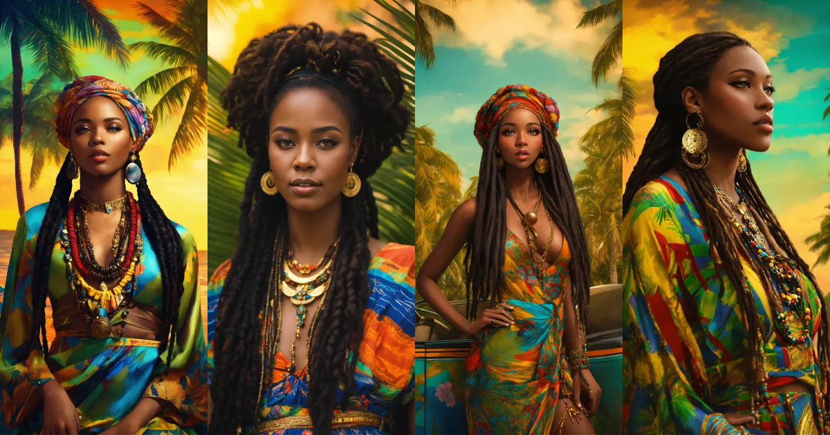 Lexica - Style a breathtaking interpretation of a beautiful black ...