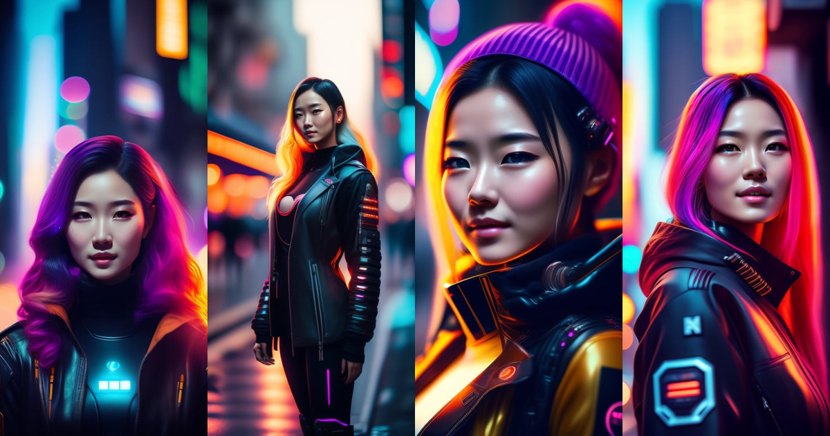 Lexica - Near future, cyberpunk beautiful cute cyborg girl, 2060 ...