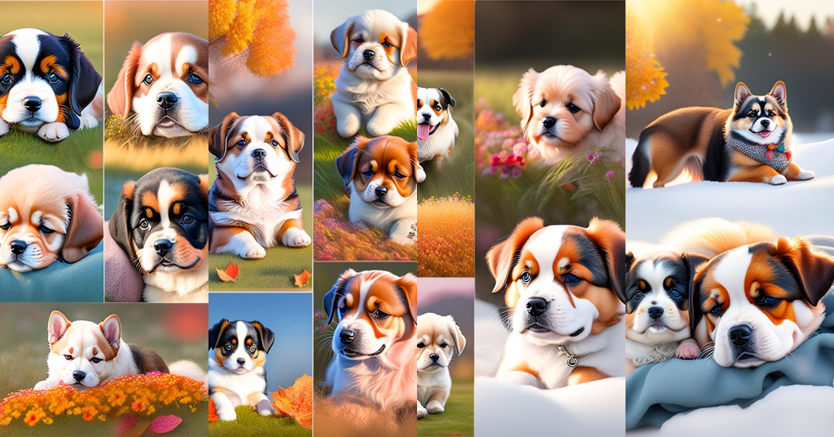 Lexica - 1. A Corgi puppy lying on a soft, fluffy bed with a sleepy ...