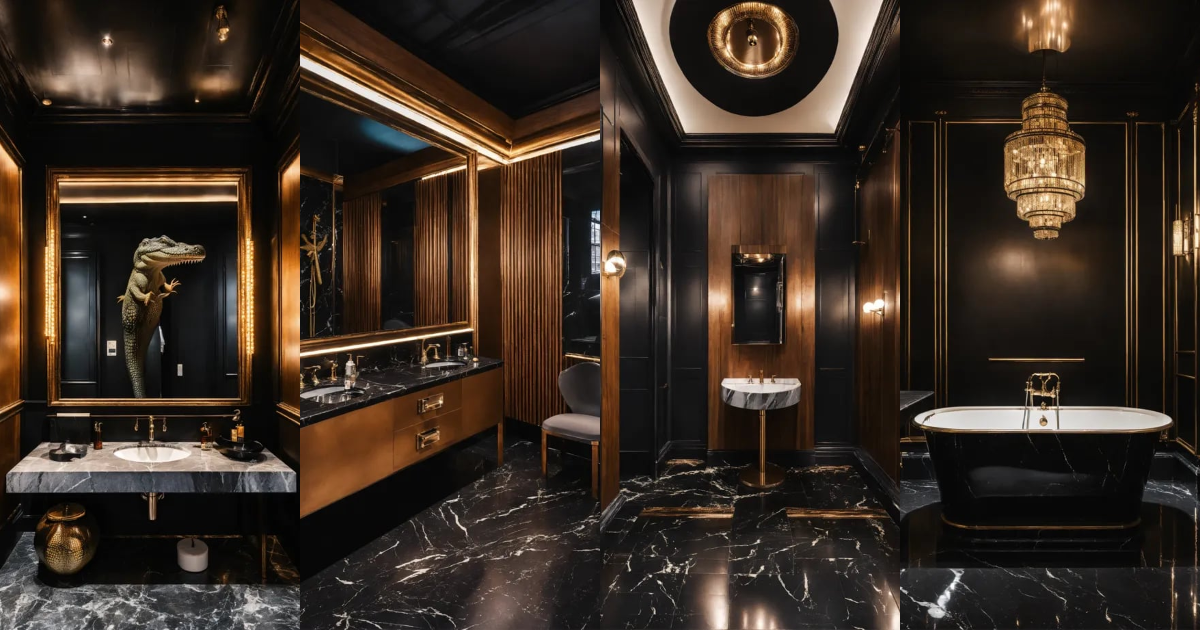 Lexica - A spectacular men’s bathroom area for a nightclub with wood ...
