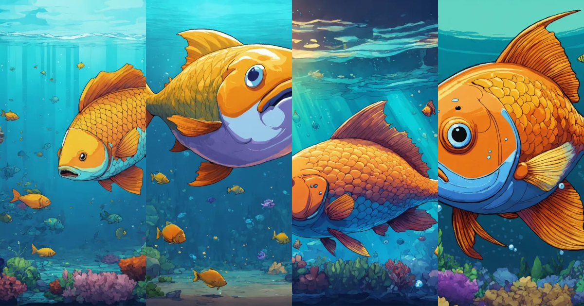 Lexica - One big Fish under Water, from side, 8k, high quality ...