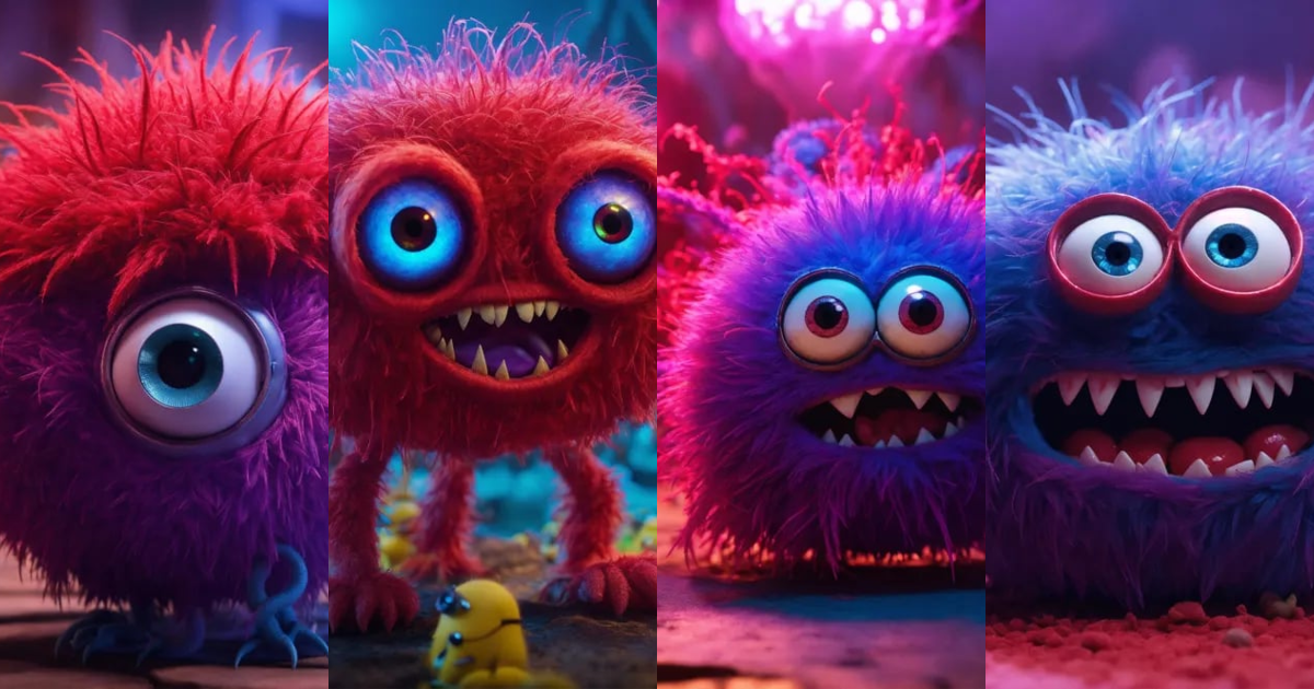 Lexica - CGI! scary red germ monster character. Highly detailed. Scary ...