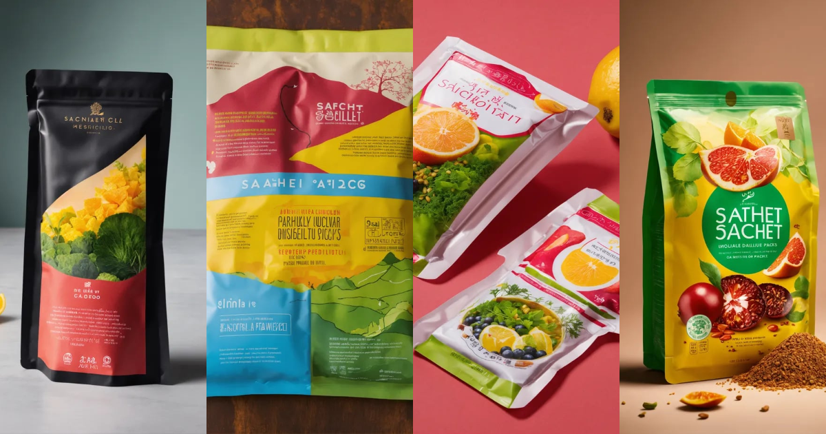 Lexica - A unique irregular packaging design for sachet packs inside