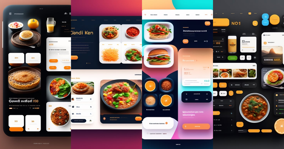 Lexica - UI design kit, food, behance, dribbble
