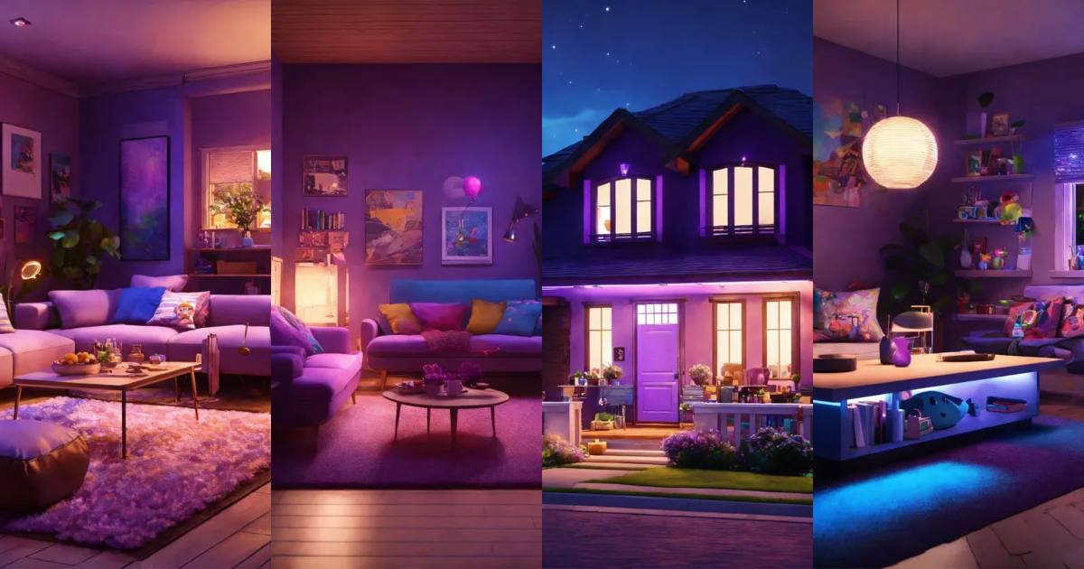 Lexica - CGI! Pixar style modern home interior. house party. no people ...